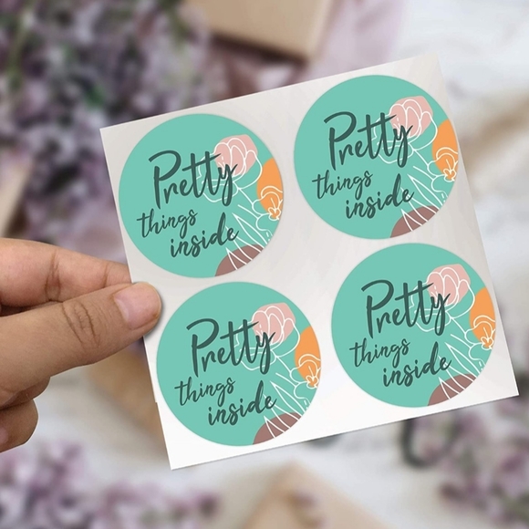 Office | 10 Pretty Things Inside Sticker Labels 2 Green | Poshmark